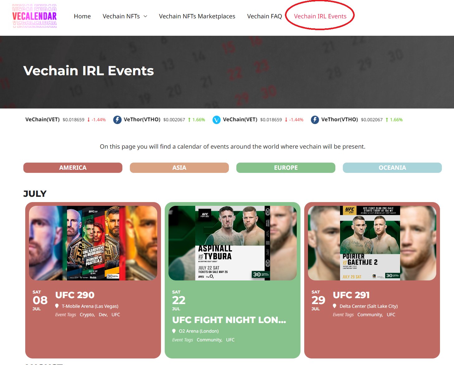 vechain on Twitter: "In collaboration with community-run project, @VeCalendar, we've kicked off ...