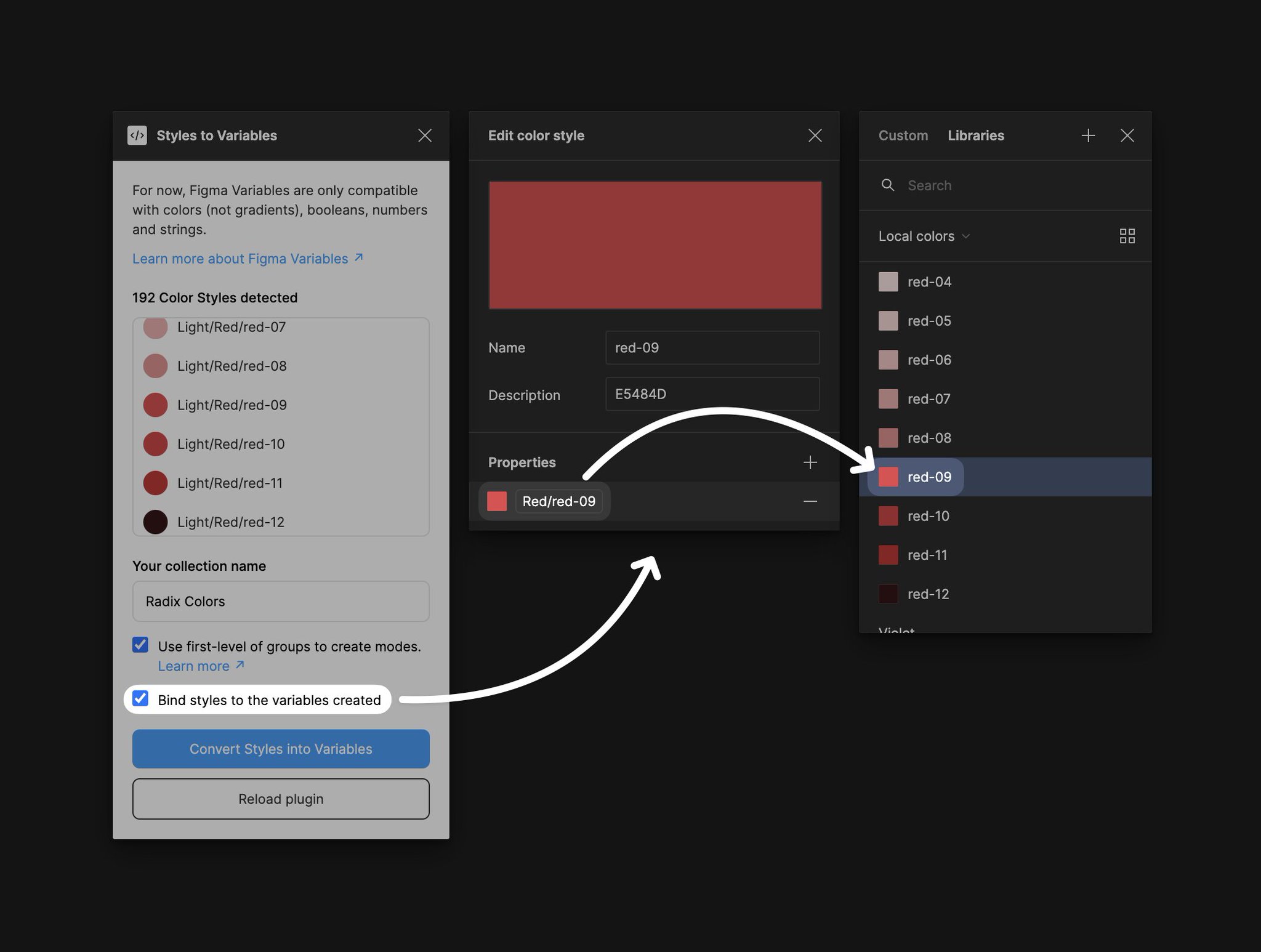 Yann-Edern Gillet on Twitter: "My plugin "Styles to Variables" is now capable of binding the ...