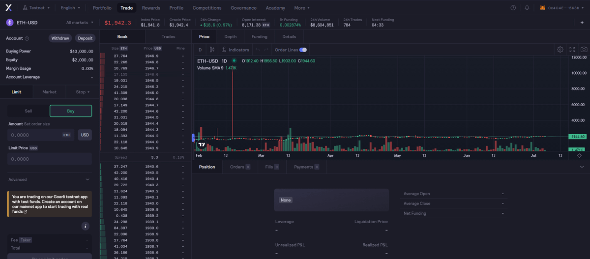 Atoms Research on Twitter: "3\ - In the "Trade" tab, open and close different Long/Short ...