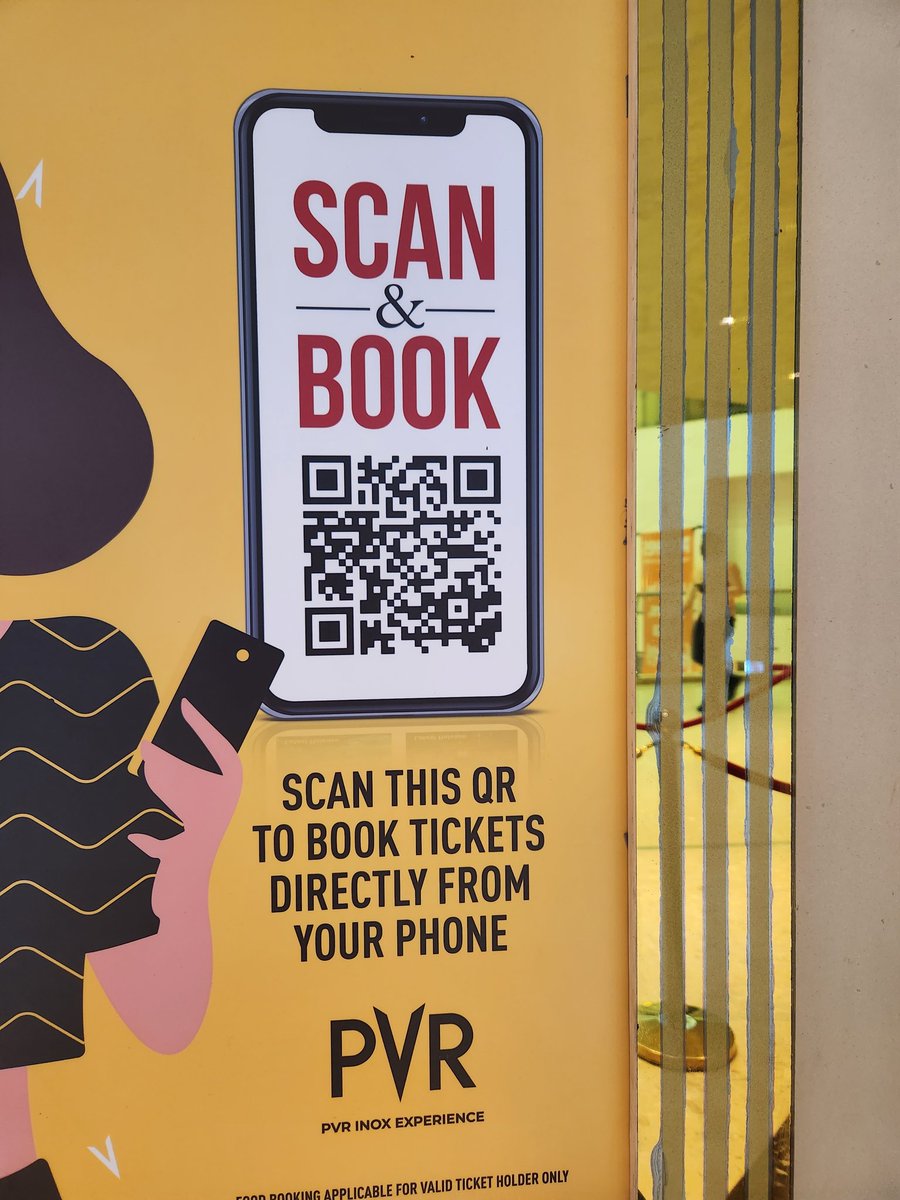 Meeru eppudu PVR ki vellina naa maata vini scan & book ani oka qr code untadhi, oka snap ...
