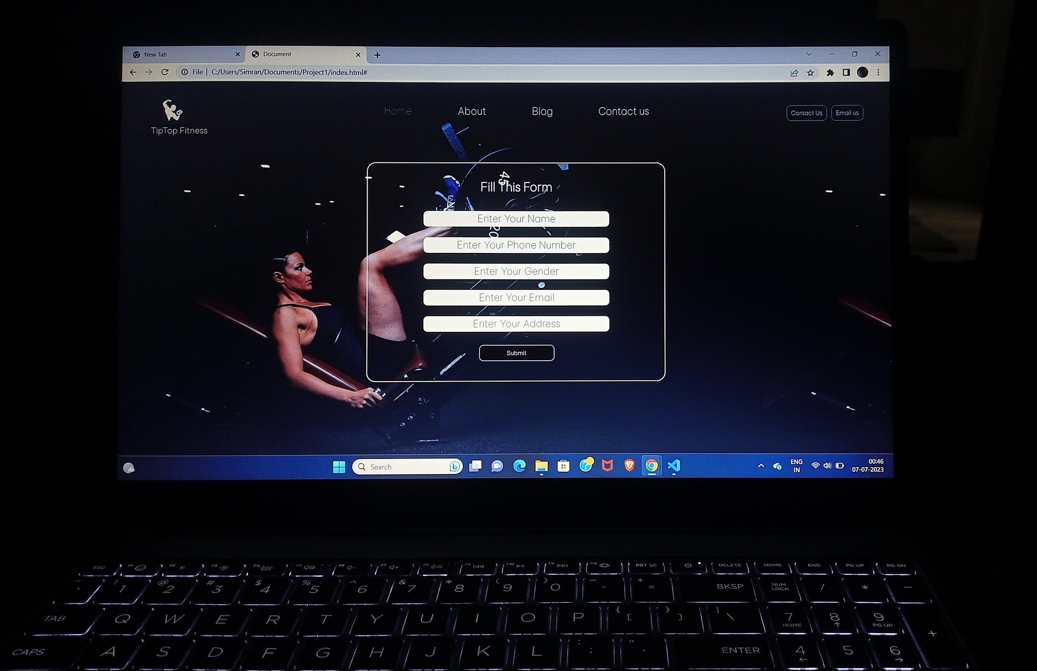 Simran On Twitter Day1 Of 100daysofcoding Created My First Website With Html And Basic Css 1080