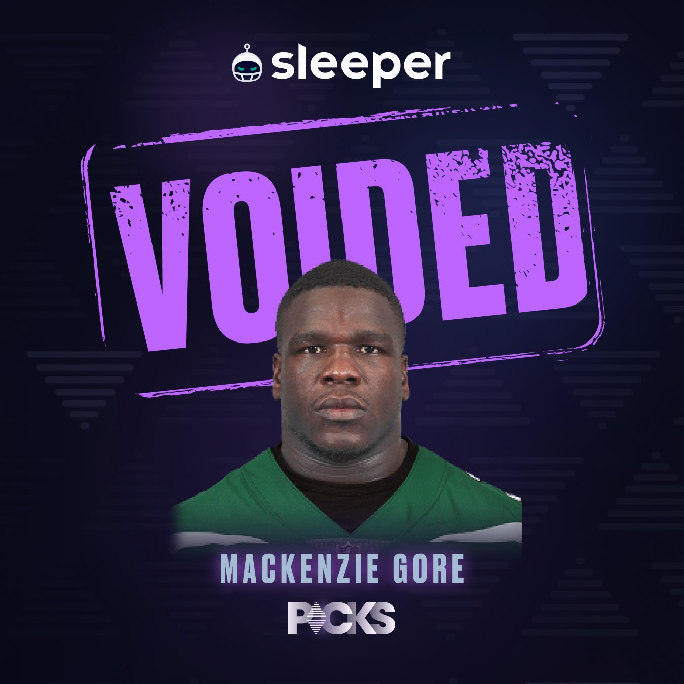 Sleeper Picks on Twitter: "🚨 VOID ANNOUNCEMENT 🚨 All MacKenzie Gore ⬆️ picks that lost will be ...