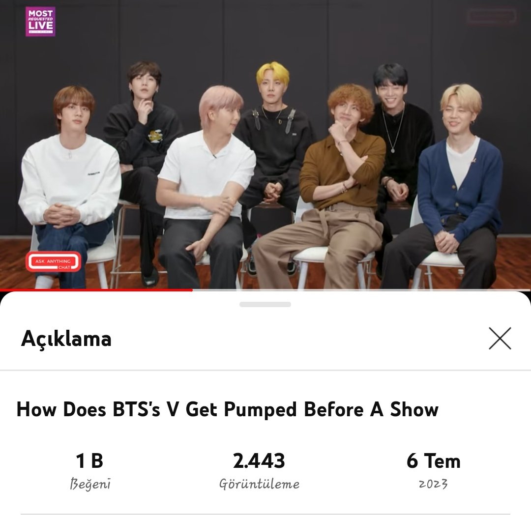 Scenery TR on Twitter: "Most Requested Live, Ask Anything Chat ...