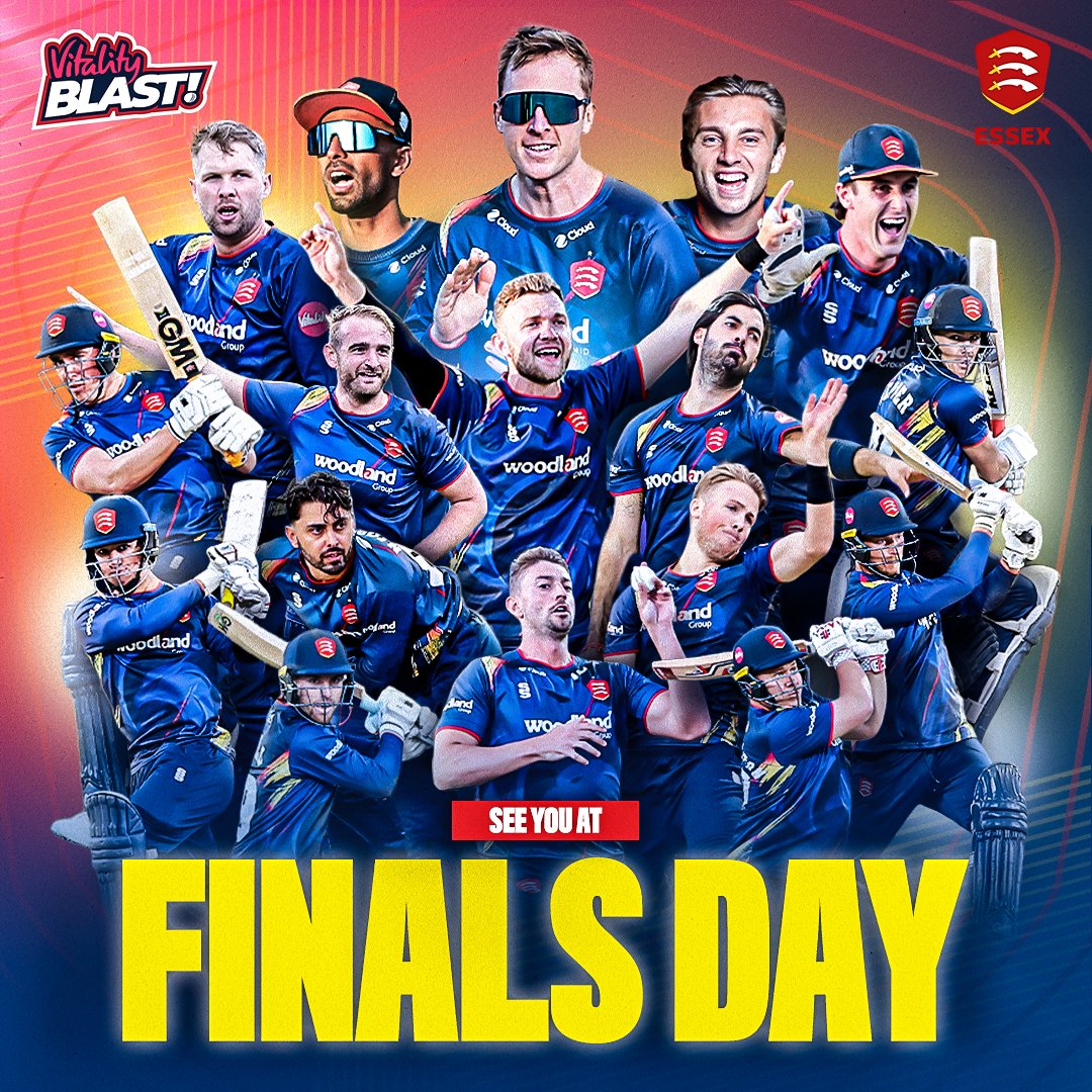 Essex Cricket On Twitter 🤩 𝗪𝗘𝗥𝗘 𝗢𝗙𝗙 𝗧𝗢 𝗙𝗜𝗡𝗔𝗟𝗦 𝗗𝗔𝗬 Ddsjjcfvco Twitter