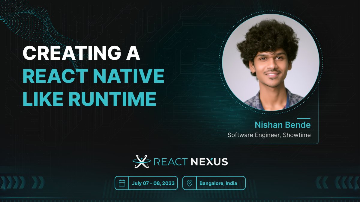 React Nexus On Twitter In This Talk Nishanbende Will Show How To
