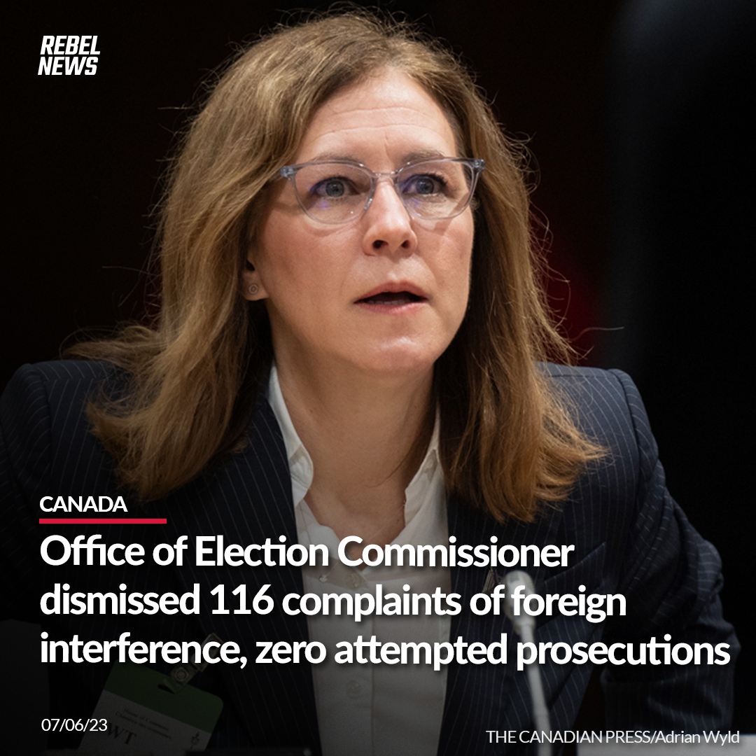 Rebel News on Twitter: "At least 116 complaints of alleged foreign interference in Canada’s last ...