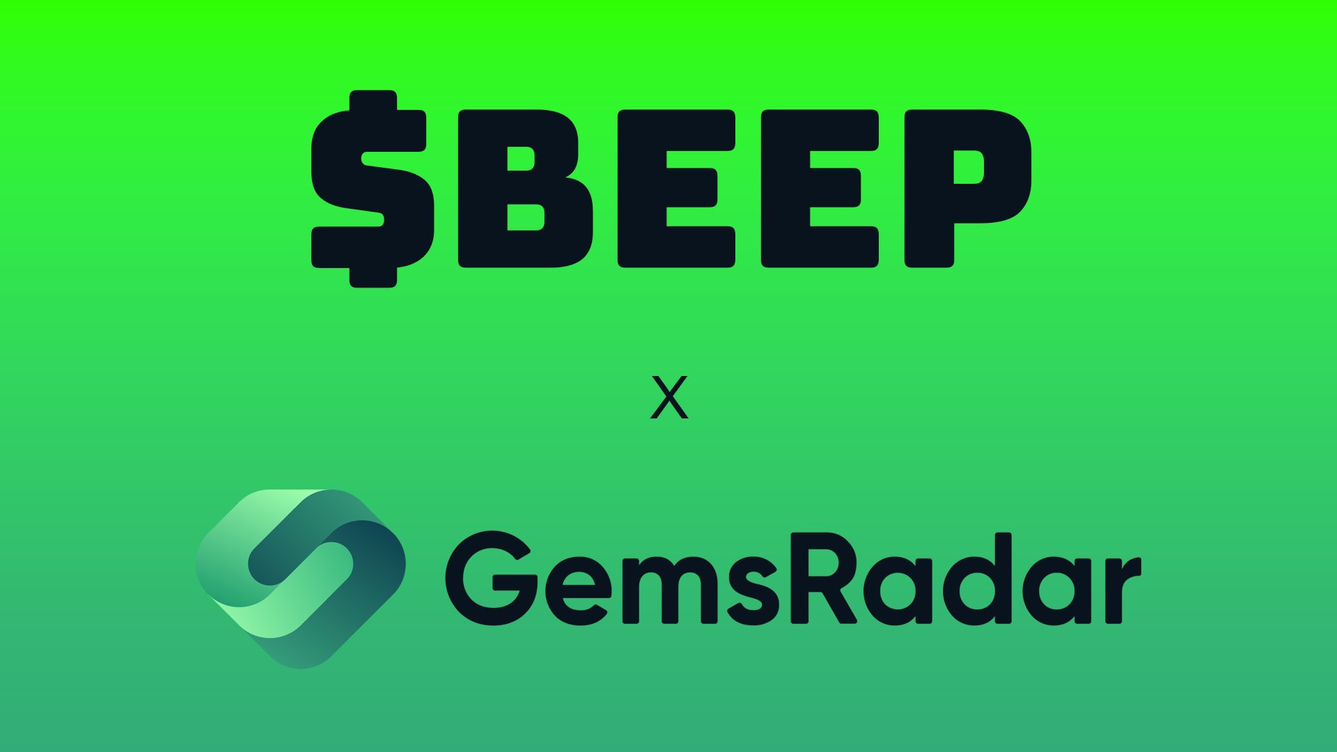 BEEP 🤖 on Twitter: "Proud to announce a partnership with the guys over at @gemsradarcom 💎💚 Look ...