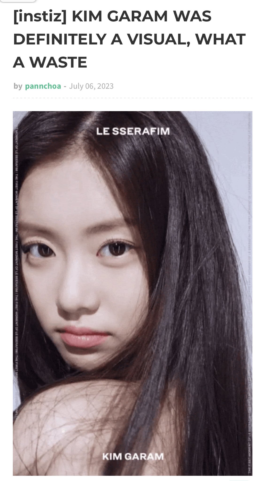 notpannchoa on Twitter: "[ notpannchoa ] Knets look back at Kim Garam's visuals https://t.co ...