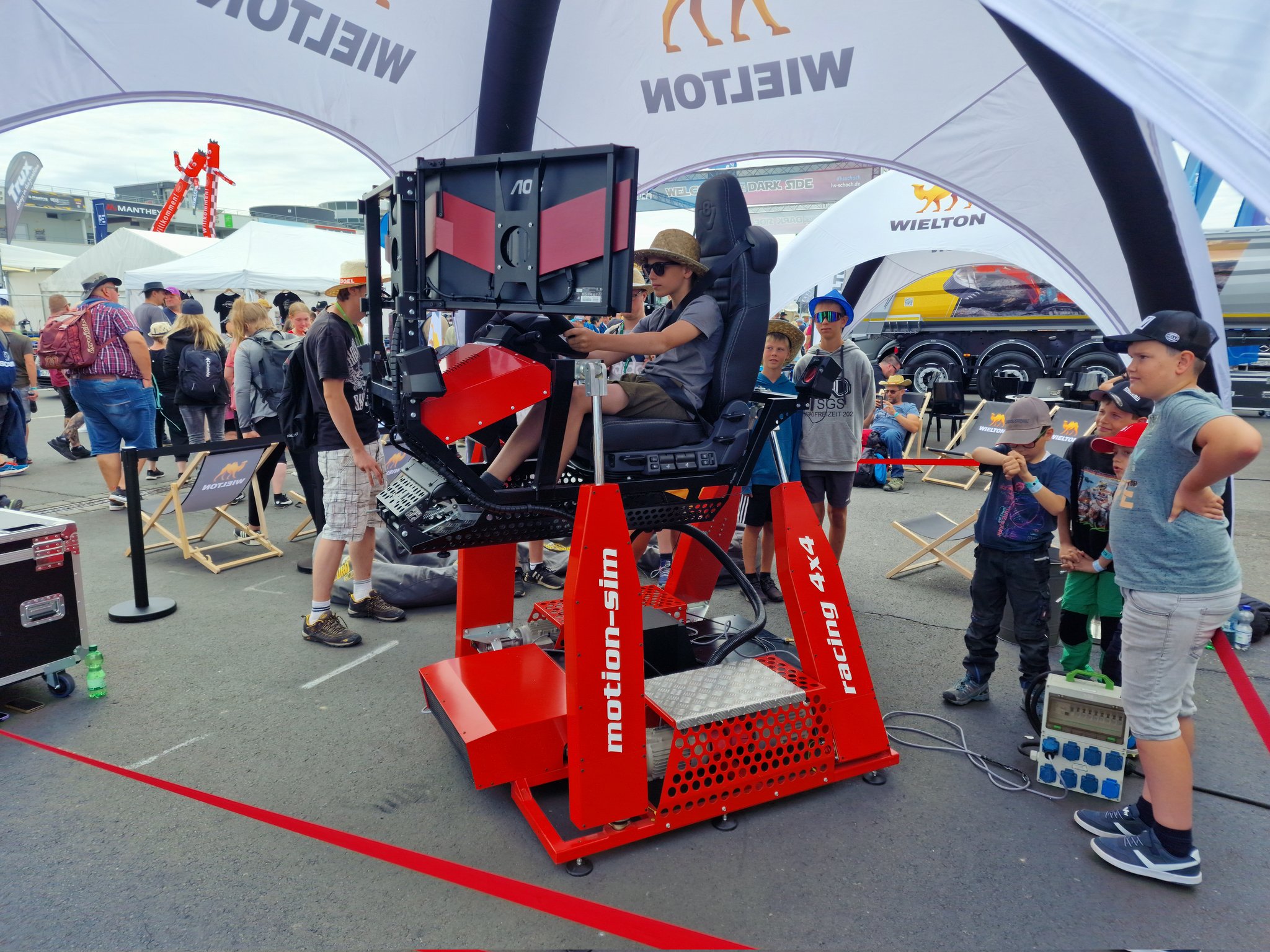 SCS Software on Twitter: "Well, what to say... The @WieltonG booth, along with our 4D Motion ...