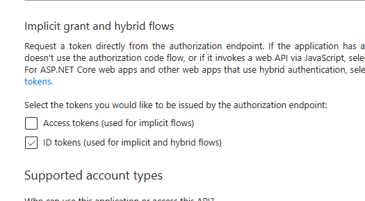 Tatsuro Shibamura on Twitter: "Azure AD B2C の App Registration で Implicit grant の設定変更しても全然反映されない ...