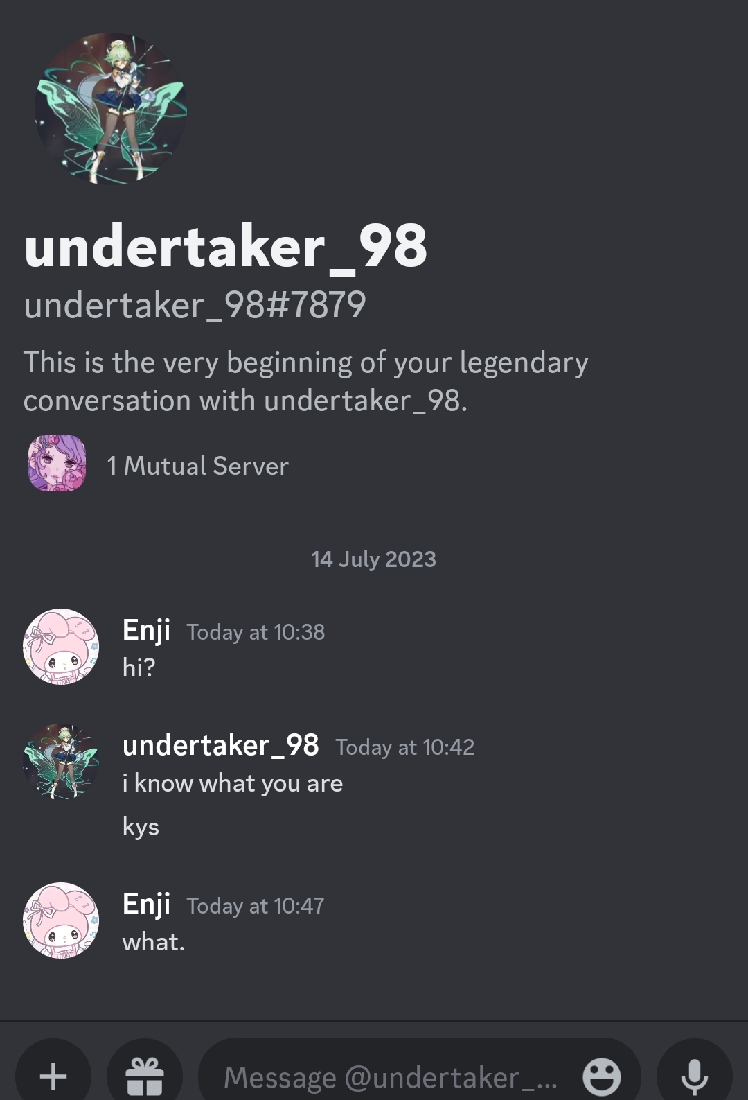 Enji :3 | Vtuber ʚ(｡˃ ᵕ ˂ )ɞ on Twitter: "yeah... don't be like that person ._. (they sent me a ...