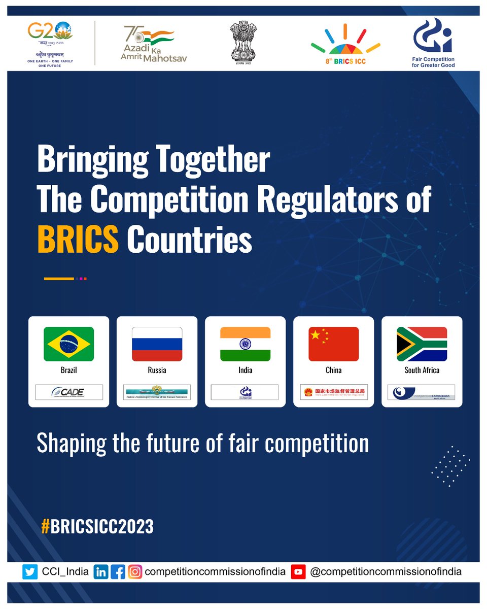 CCI on Twitter: "Uniting for fair market practices! The 8th BRICS ICC is bringing together ...