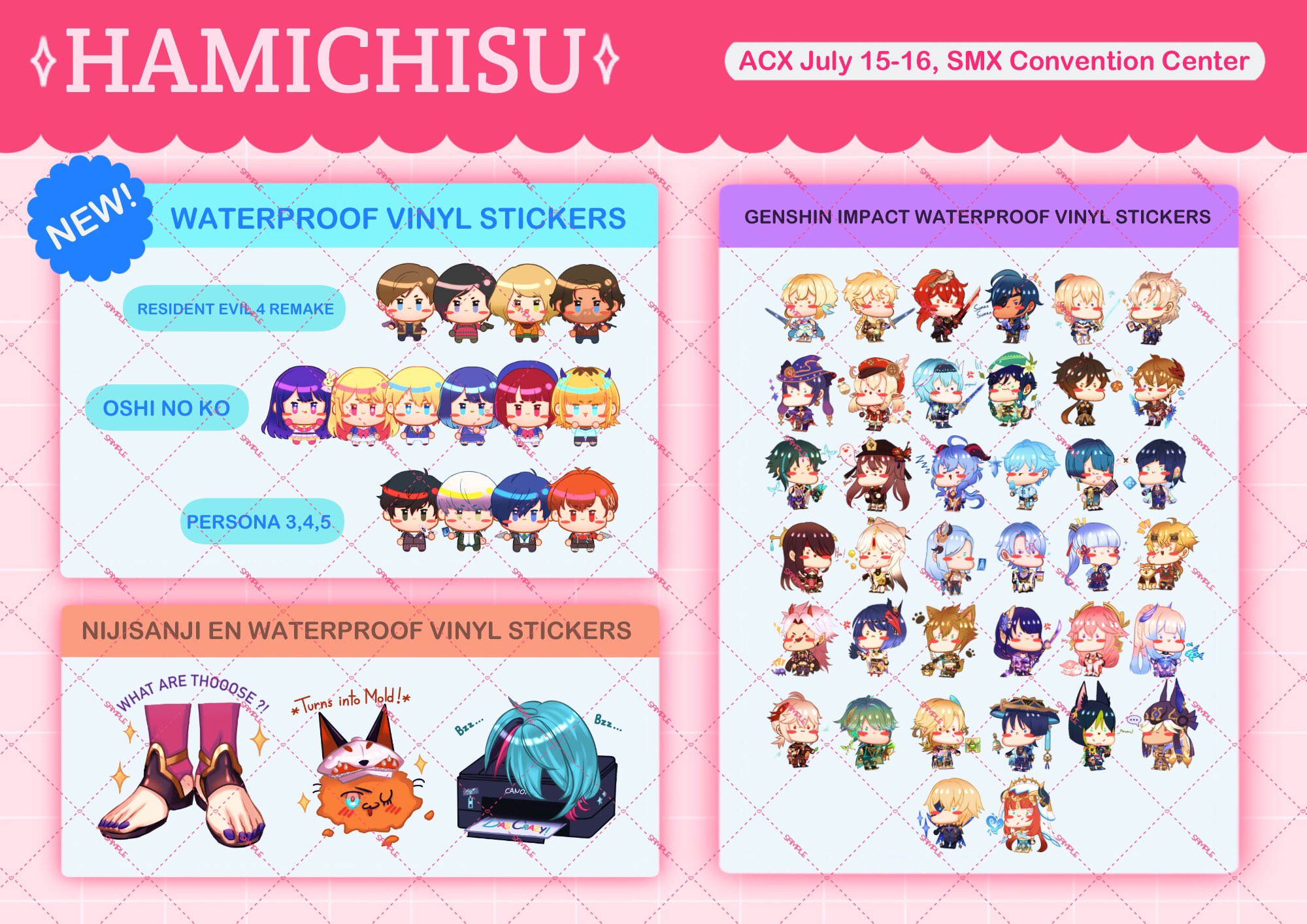 Chii | ACX July 15-16 (Table FB-02) on Twitter: "[RTs pls 🩷] Hi guys!! Here’s my catalogue for # ...