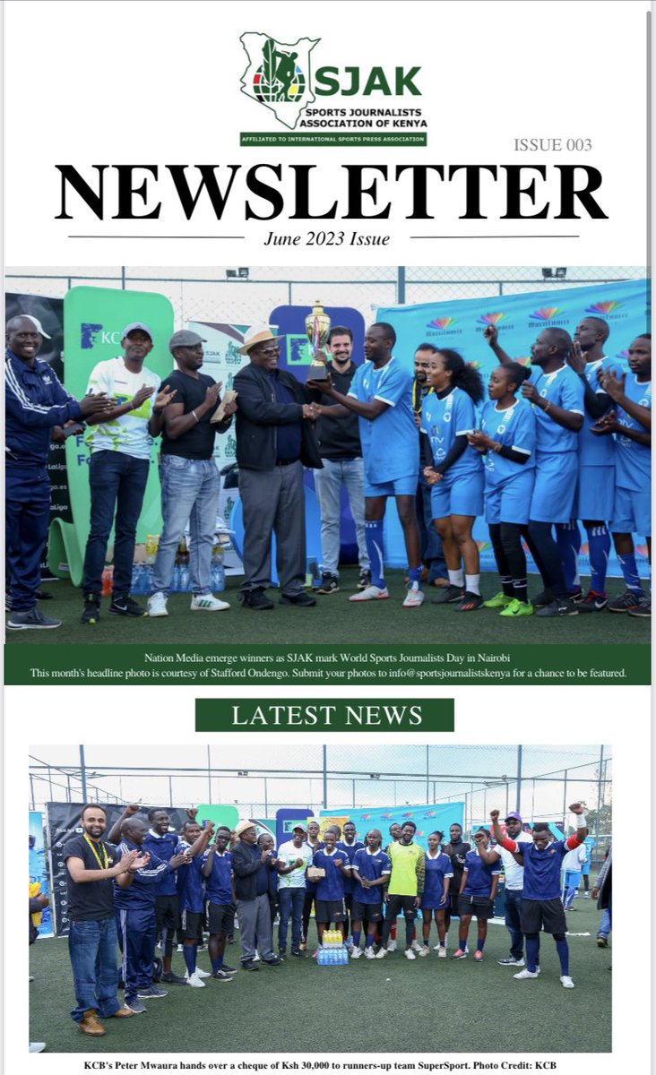 Sports Journalists- Kenya 🇰🇪 on Twitter: "SJAK NEWSLETTER Issue 003:"