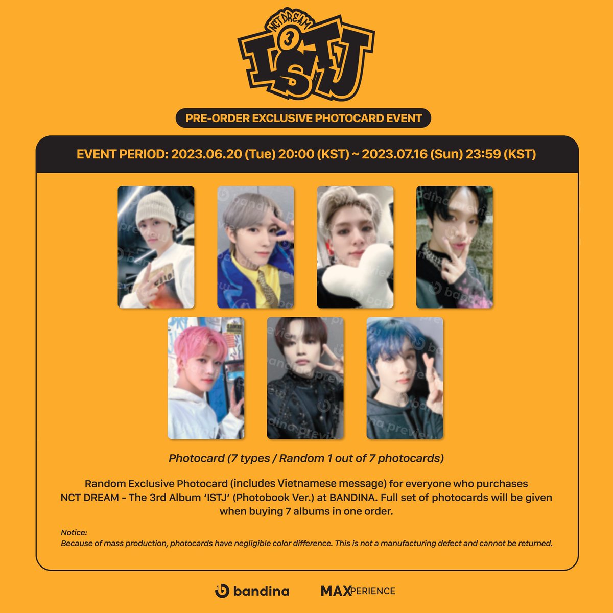 NCT DREAM CENTER on Twitter: "RT @BandinaCompany: BANDINA X NCT DREAM - The 3rd Album [ISTJ] PRE ...