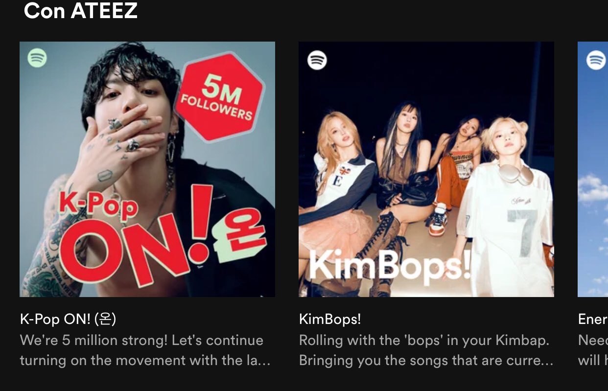 ATEEZ SPOTIFY on Twitter: "Dont forget to stream ATEEZ's songs from those playlist!! it's ...