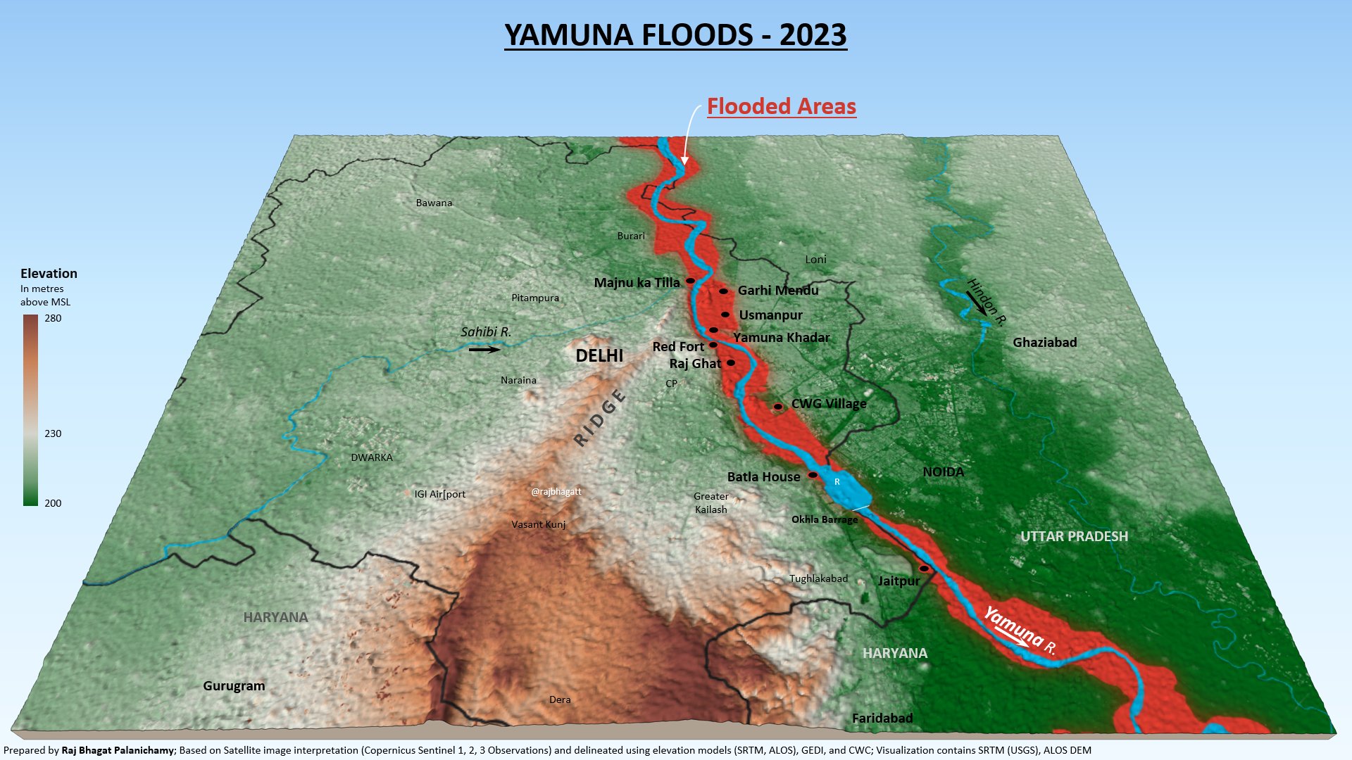 Jamuna River Map