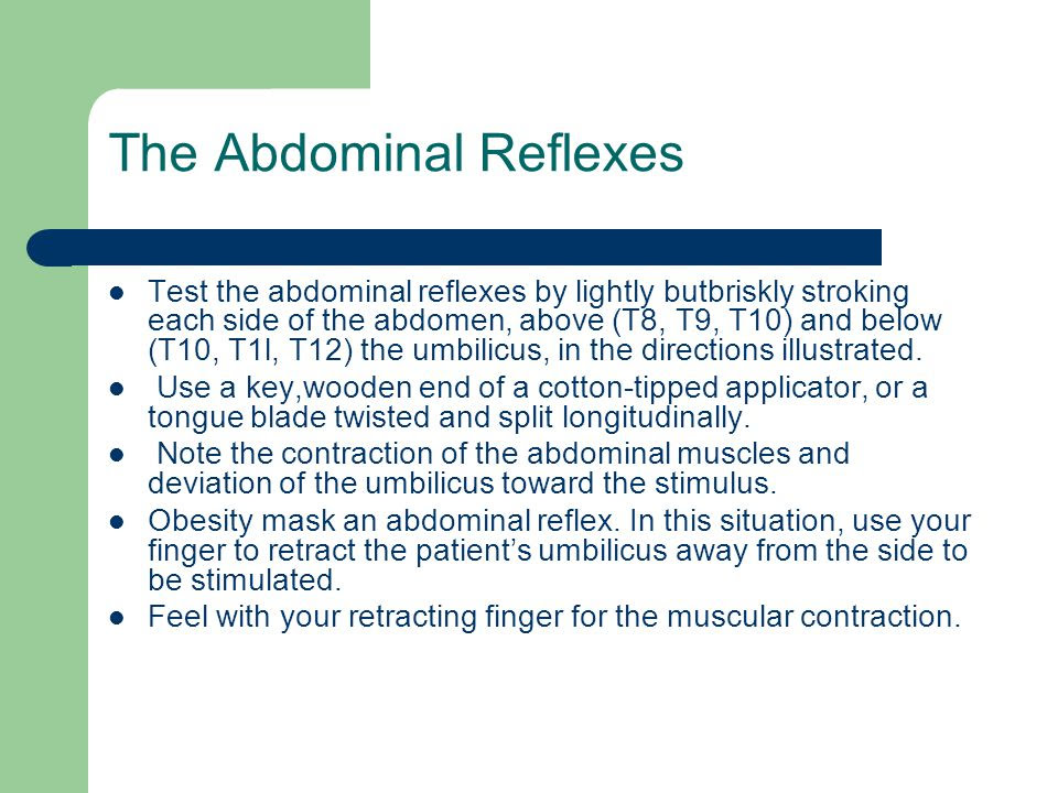 Abdominal Reflex
