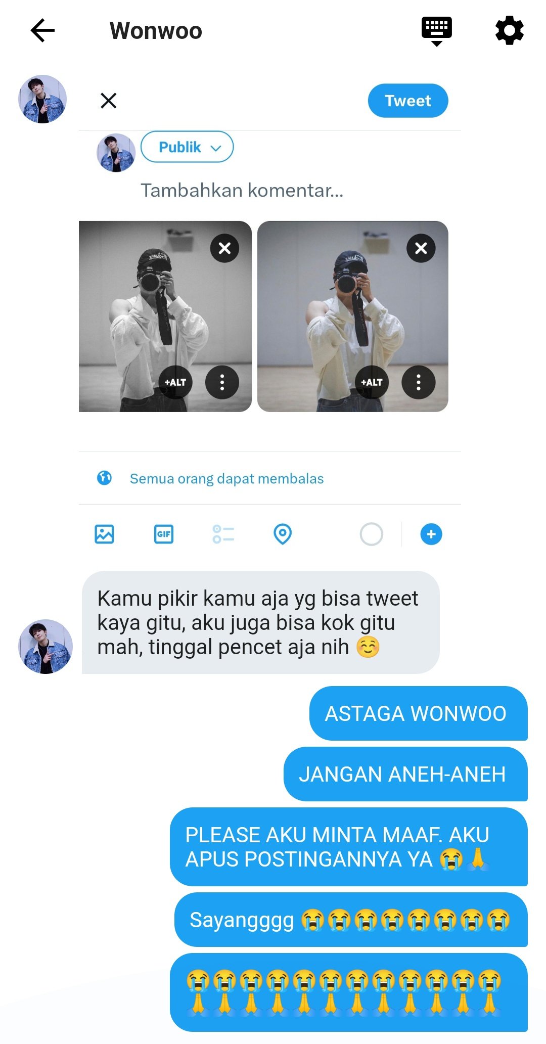 ˗ˏˋ𝐀𝐑𝗱𝐞𝗹 ☕🍫⇢ˎˊ˗ on Twitter: "MINWON ONE TWEET AU 💫 Universe : ˗ˏˋ S̶e̶c̶r̶e̶t̶ ʟᴏᴠᴇ ⇢ˎˊ ...