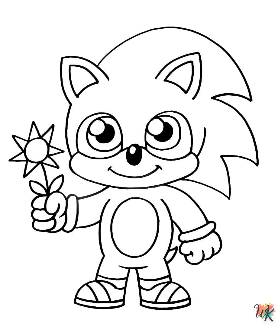 Baby Sonic Kleurplaten Net Geboren Baby Kleurplaat Kleurplaat