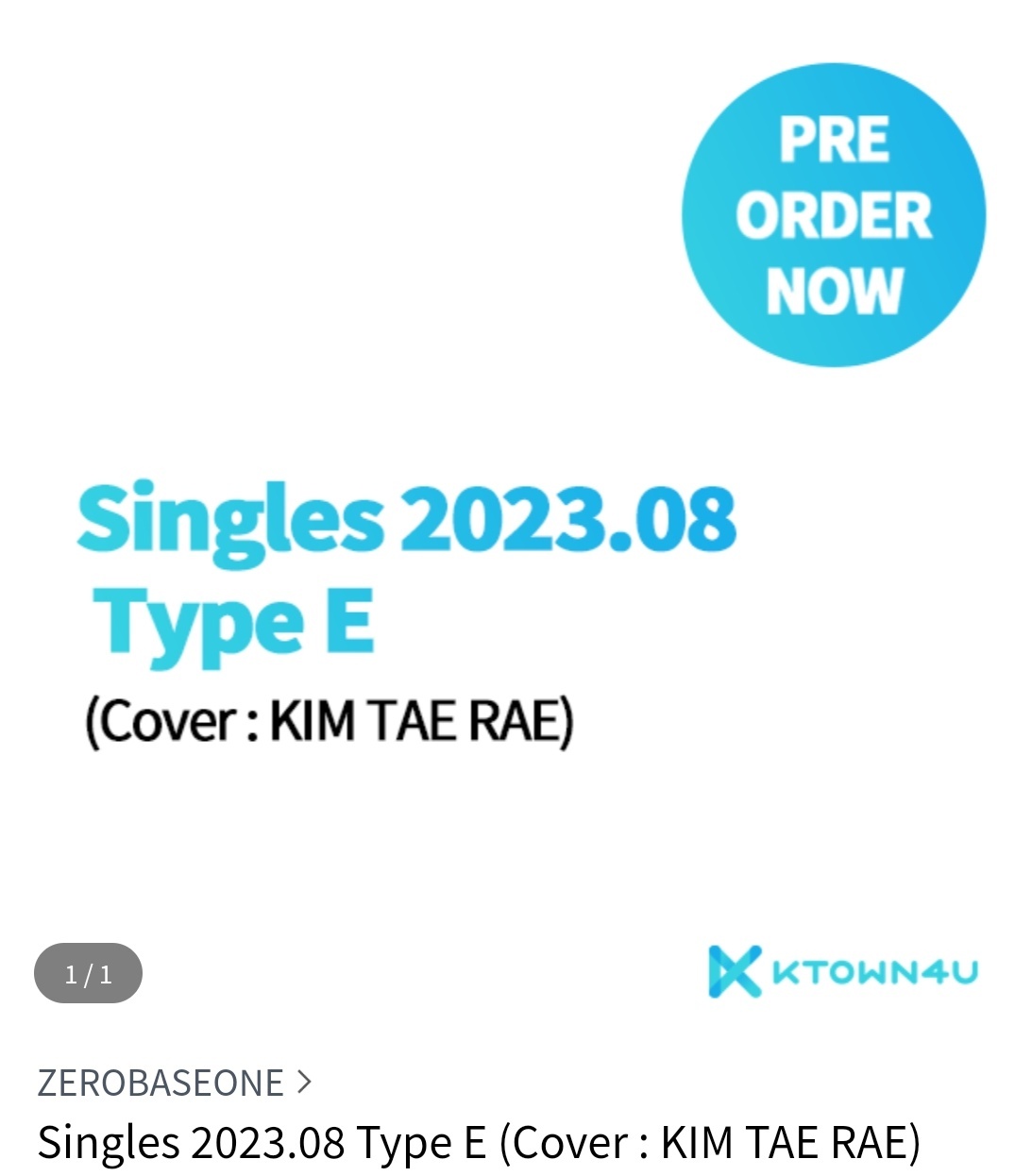 KIM TAERAE GLOBAL on Twitter: "📢 KTOWN4U COLLAB Single Magazine 2023 featuring #ZEROBASEONE is ...