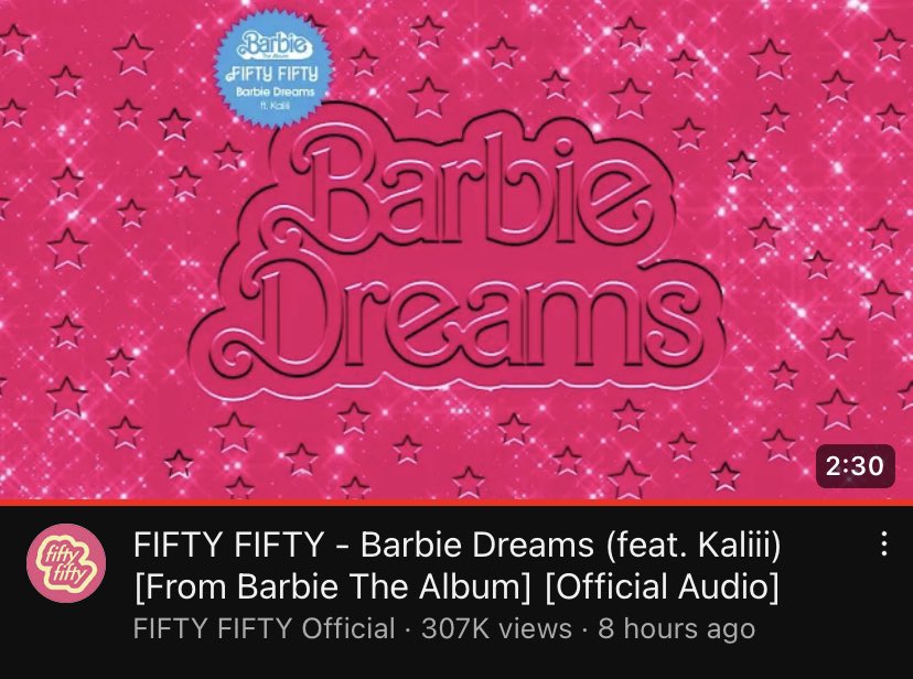 fifty fifty archive 🎀 on Twitter: "🎀 The Barbie Dreams lyrics video ...