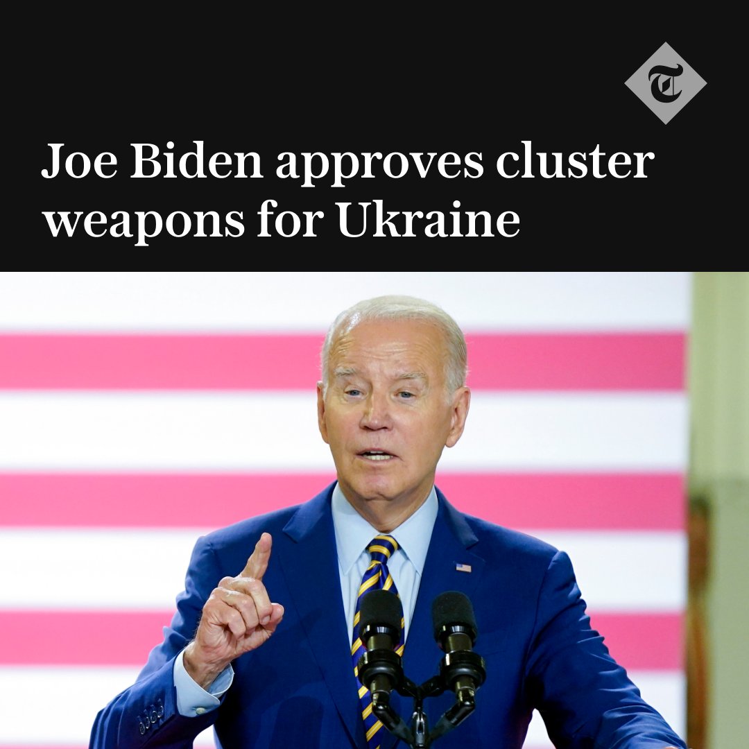 The Telegraph on Twitter: "🔴 Joe Biden has approved sending Ukraine thousands of controversial ...