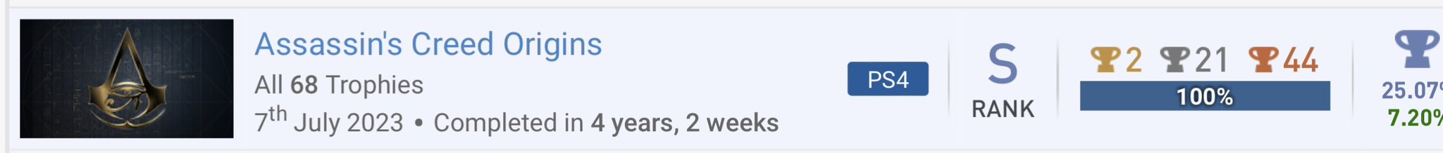 Osama Elzero on Twitter: "خلصت لعبة Assassin’s Creed Origin %100 Trophies بجد كانت رحلة ممتعة 85 ...