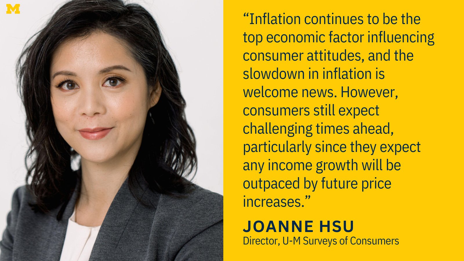 University of Michigan on Twitter: "Last month’s U-M Surveys of Consumers showed that consumer ...