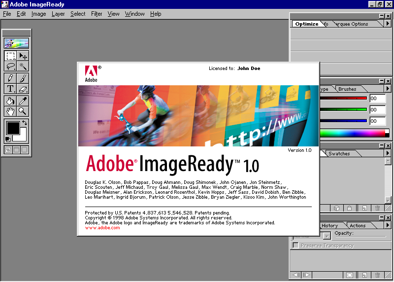 Web Design Museum on Twitter: "Happy 25th Birthday Adobe ImageReady 1.0! In July 1998 Adobe ...