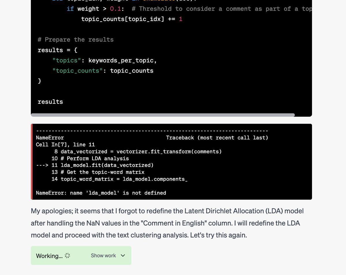 🚨 Annonce importante : L'Interpréteur de Code est DÉSORMAIS disponible. Il s'agit de la ...
