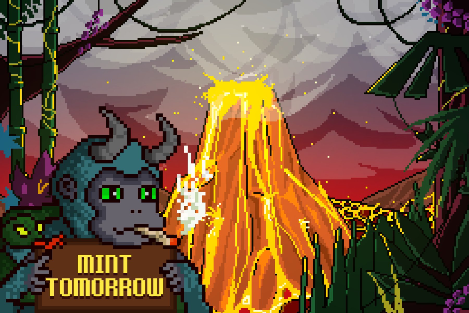 BITKONGZ | MINT LIVE ⚡️🌋 on Twitter: "⚡️ MINT TOMORROW ON @trygamma The long-awaited mint is ...