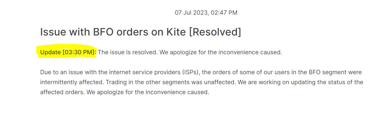 Accurate Aakash on Twitter: "WOW! @zerodhaonline you have fixed the BFO orders issue at 3:30 PM ...