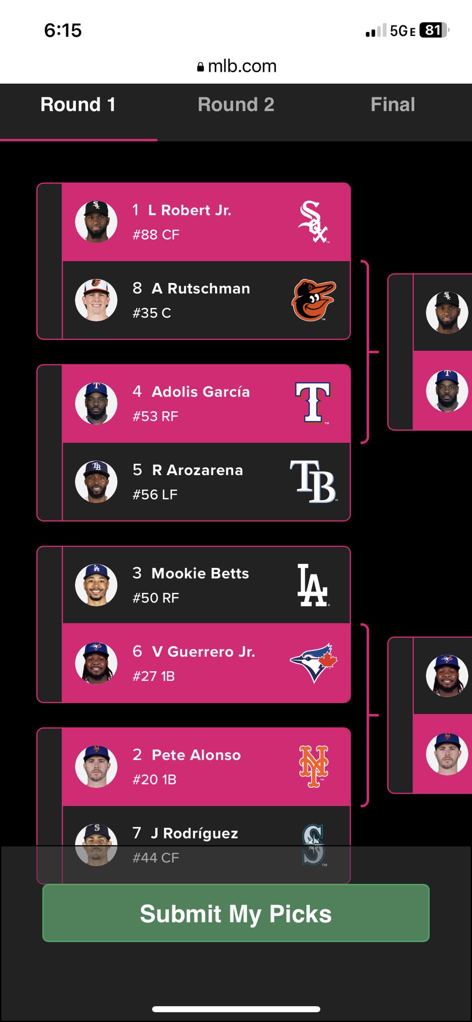 NickSilly.eth 🥸 on Twitter: "Here’s my Home Run Derby picks for next Monday. https://t.co ...