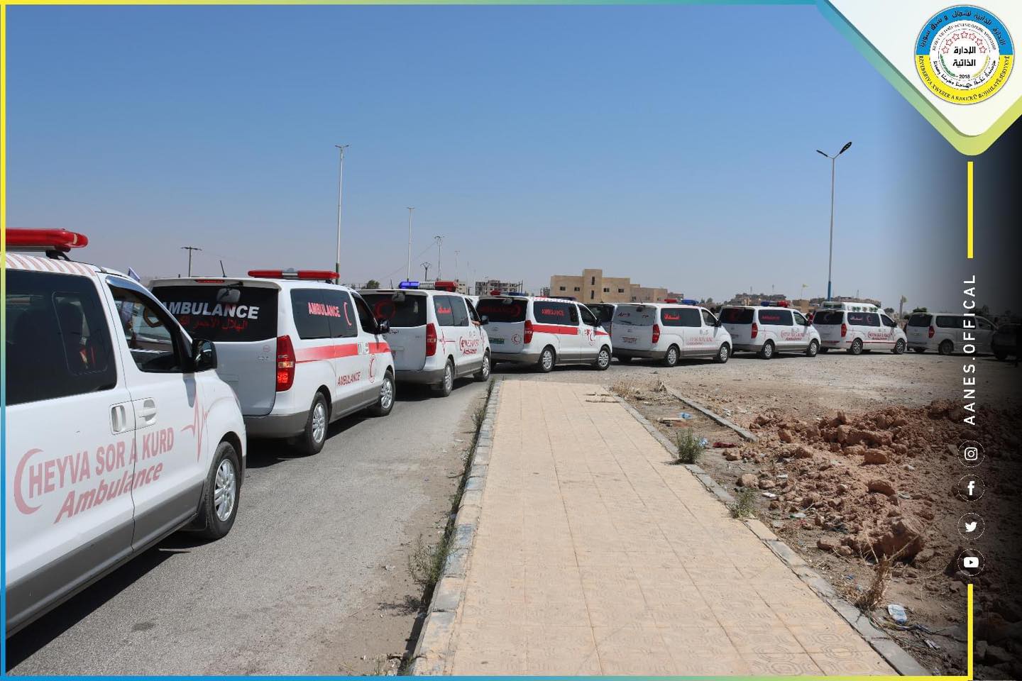 Rojava Network on Twitter: "#Kobanî: The #AANES, in coordination with the Kurdish Red Crescent ...