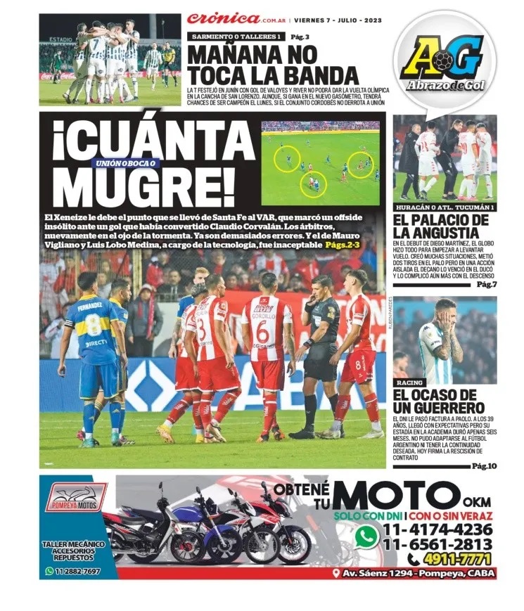 Diario Crónica On Twitter La Tapa De Abrazodegol De Diariocrónica