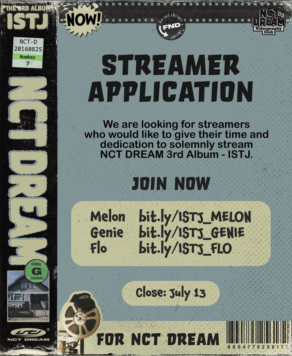 NCT DREAM CENTER on Twitter: "RT @forNCT_DREAM: 🎧 ISTJ Streamer Application Here we come ...