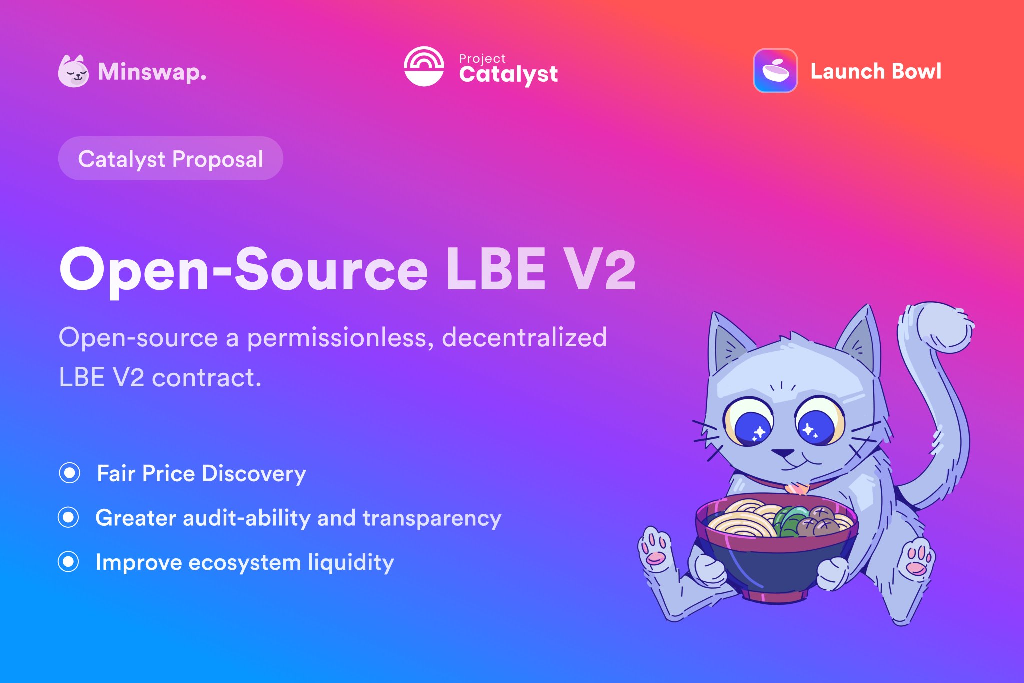 Minswap Labs on Twitter: "Minswap open-source & permissionless LBE V2 Proposal submitted on ...