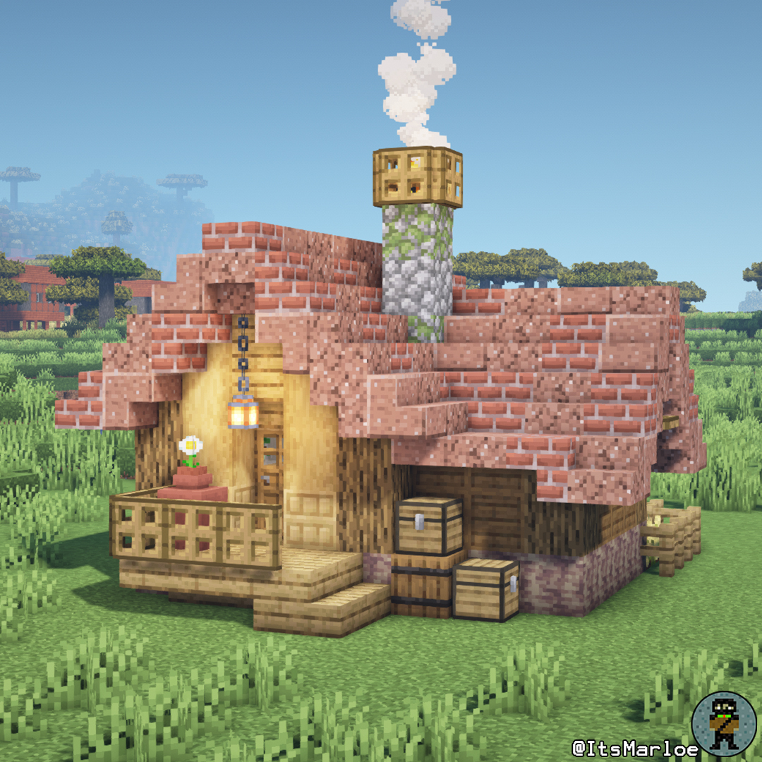 Minecraft Simple House Blueprints Minecraft: 10 Simple Roof Designs