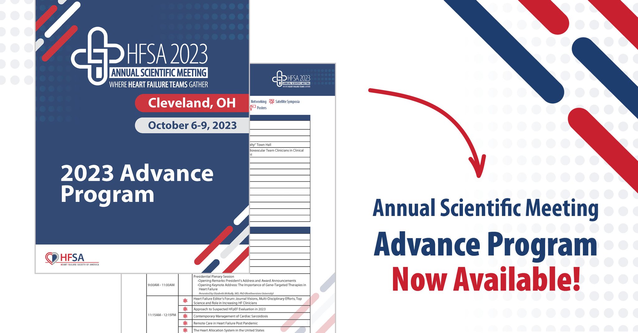 HFSA on Twitter: "📢The #HFSA2023 Advance Program is now available, including the full Schedule ...