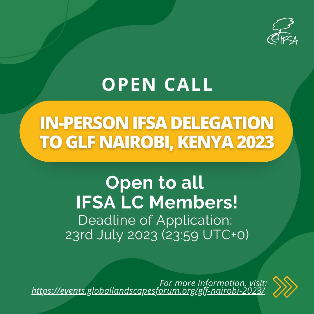 International Forestry Students Association on Twitter: "Join us at GLF Nairobi 2023: Uniting ...