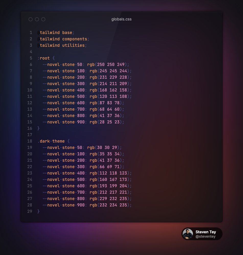 Steven Tey on Twitter: "Underrated: CSS Variables. It makes implementing dark mode an absolute ...