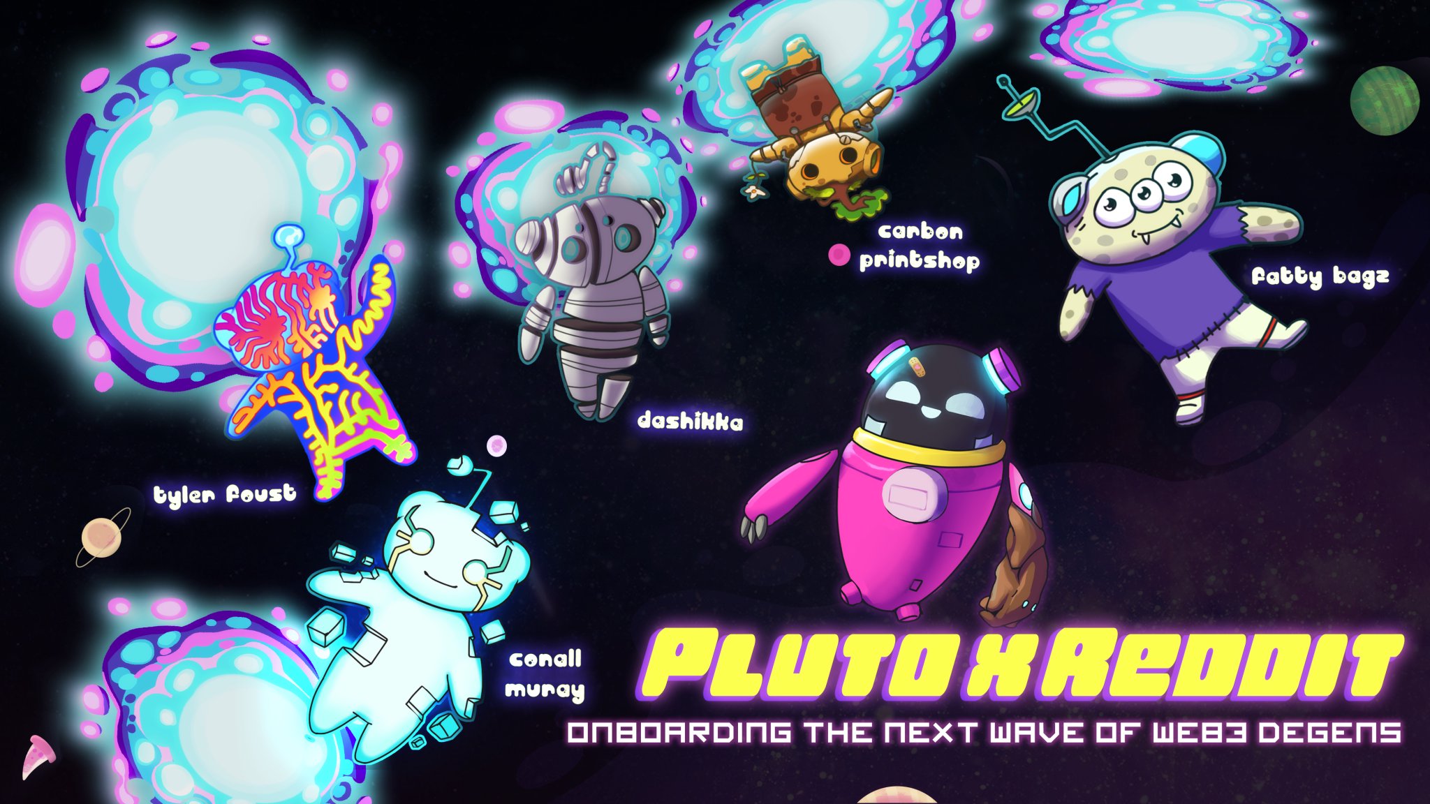 Pluto on Twitter: "Pluto is excited to partner with some of the best artists from The Reddit ...