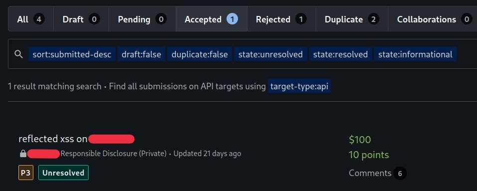 Mohammad Reza on Twitter: "finally, I got my first bounty. for my submission on @Bugcrowd ...