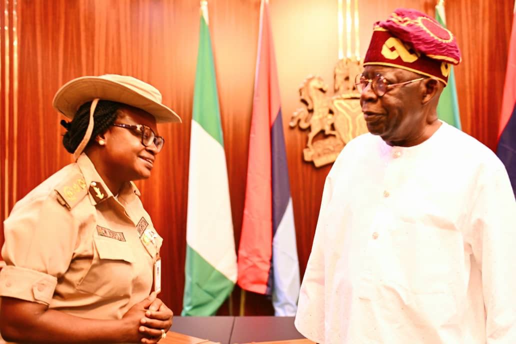 Ayekooto on Twitter: "President Bola Ahmed Tinubu with acting Comptroller-General of Immigration ...