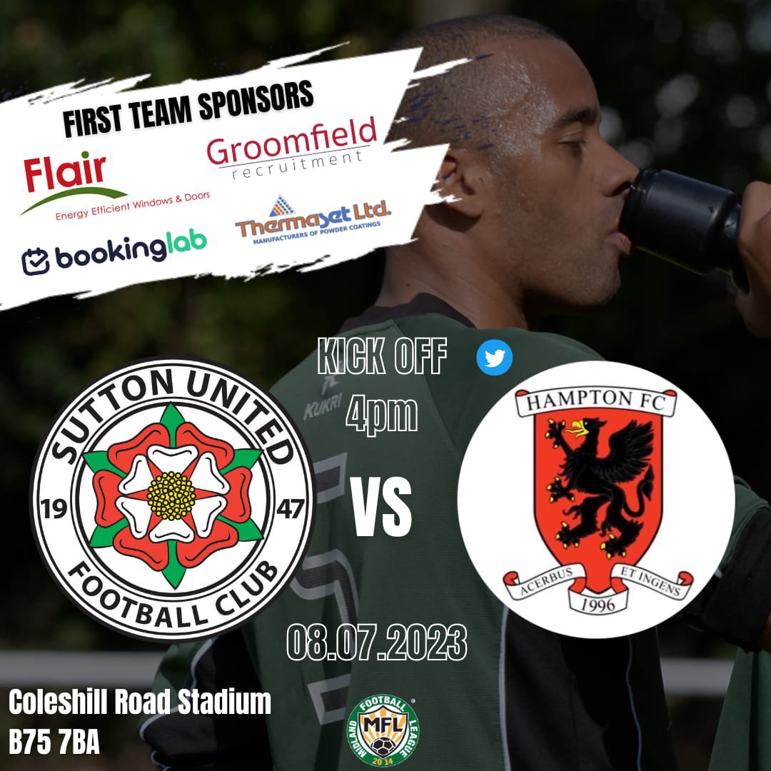 Sutton United FC (Birmingham) on Twitter: "THIS SATURDAY 🏆🖤💚 JAMIE HUNTER CUP 💚🖤🏆 ⚽️ ...
