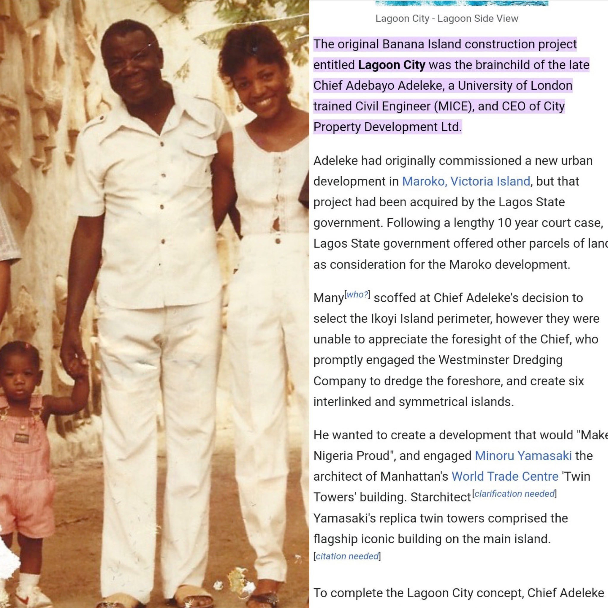 Remi Adeleke on Twitter: "#Mindset if I’m the son of a man who turned a swamp into an Island ...