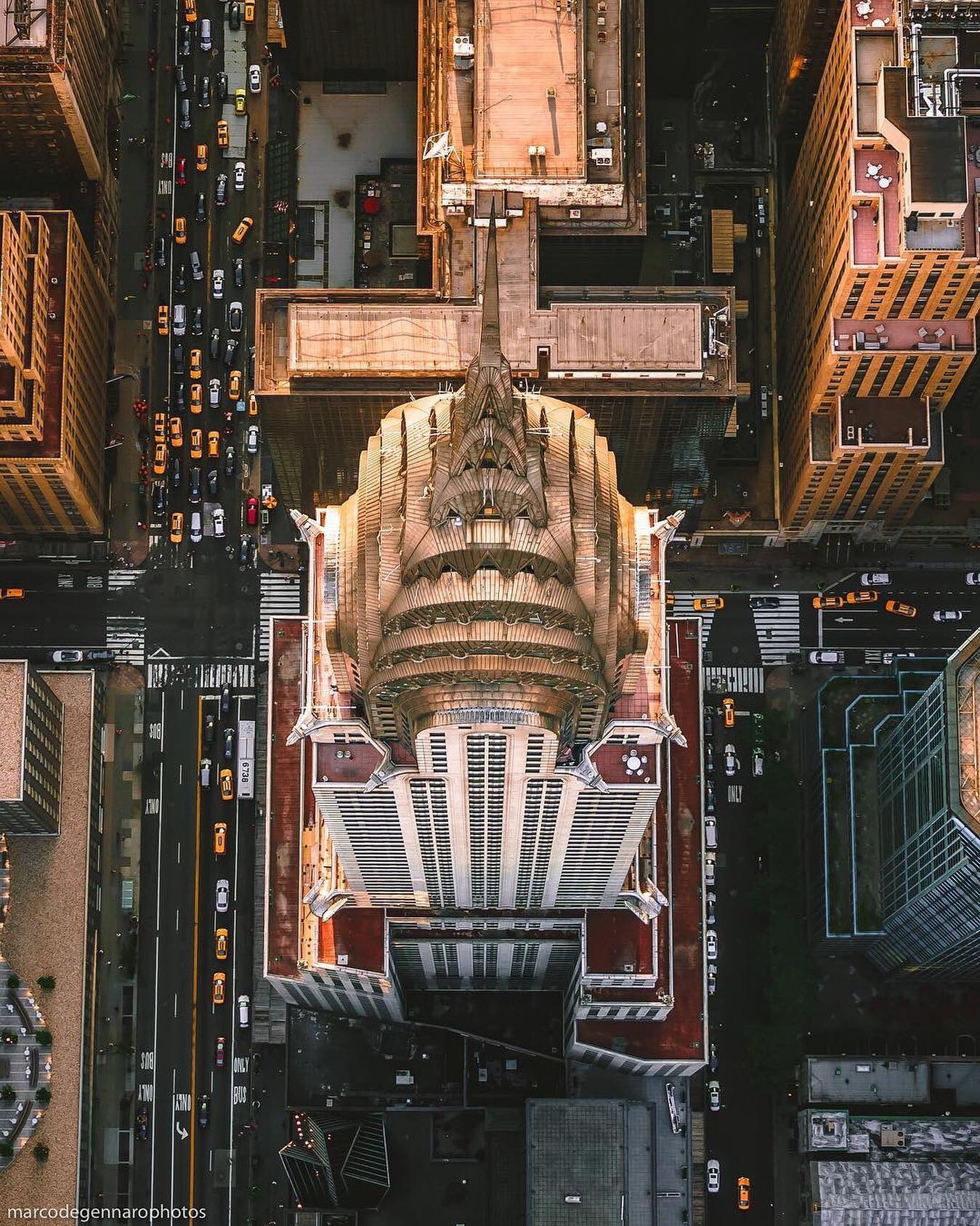 Empire State Building Top Looking Down