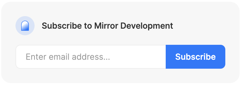 Mirror on Twitter: "🪄 Did you know that you can embed the Mirror subscribe block directly on ...