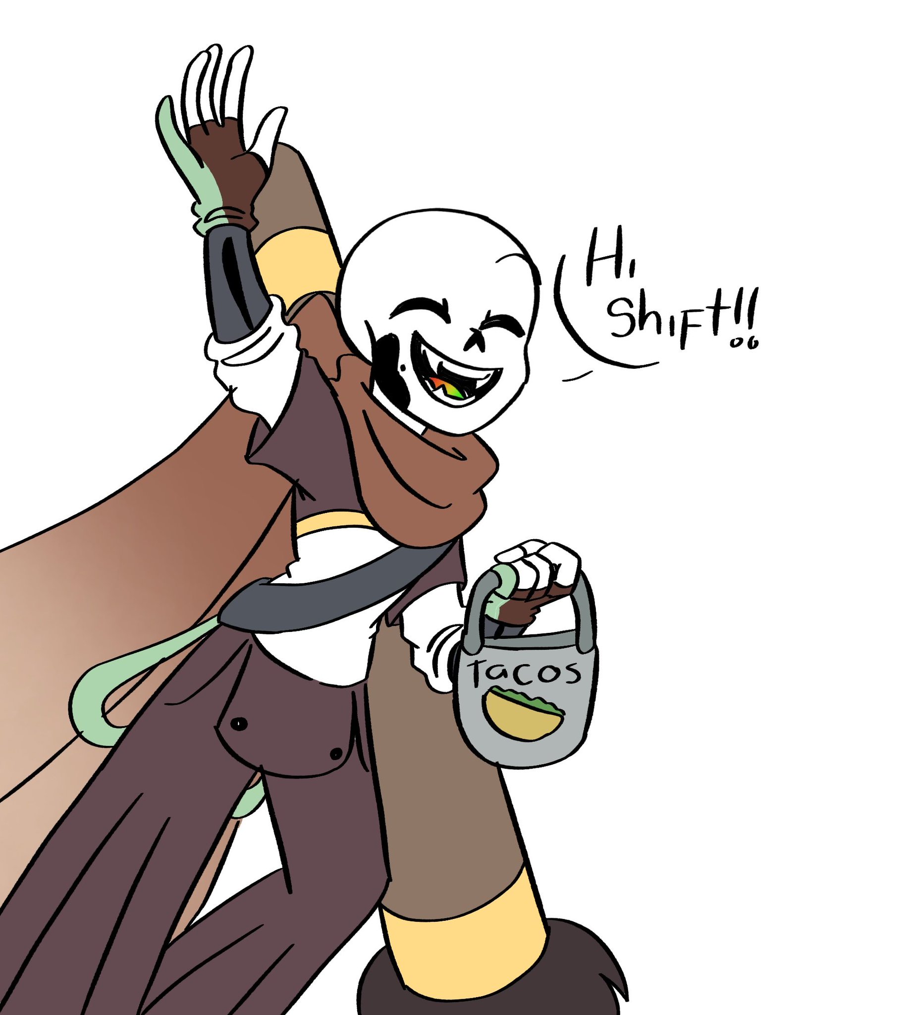 🌻Criss_Kyon🔞 on Twitter: "(1/2) made this little comic of Shift!Chara and ink Shift was created ...